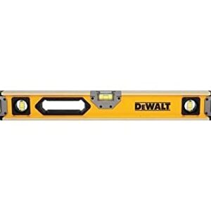 DEWALT DWHT4302524 inch Magnetic Box Beam Level, yellow/black, full size