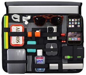 cocoon cpg38bk grid-it!® wrap 13 laptop accessory organizer (black)