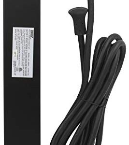 Prime Wire & Cable PB801120 6-Outlet Metal Power Strip with 14-3 SJT 10-Feet Cord,Black