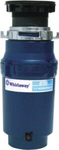 anaheim 291-pc whirlaway garbage disposal with plug, 1/2 hp