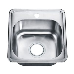 Wells Stainless Steel Single Bowl Topmount Kitchen Sink 1515-6