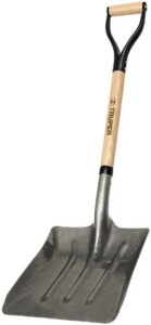 truper 33111 tru pro coal or street cleaner shovel with no.2 blade and d-handle, 27-inch