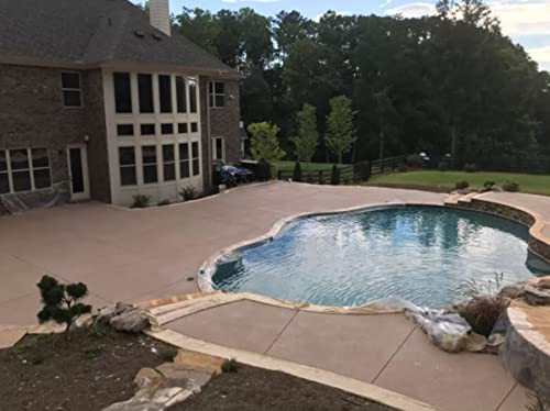 Cool Decking Pool Deck Paint For Coating - Waterproof Concrete Paint that Repairs, Seals, and Cools Your Surfaces - Covers 150 Square Feet