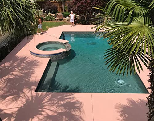 Cool Decking Pool Deck Paint For Coating - Waterproof Concrete Paint that Repairs, Seals, and Cools Your Surfaces - Covers 150 Square Feet