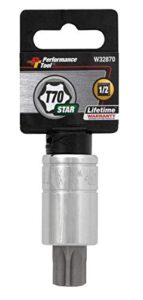 performance tool w32870 star bit socket, 1/2-inch drive