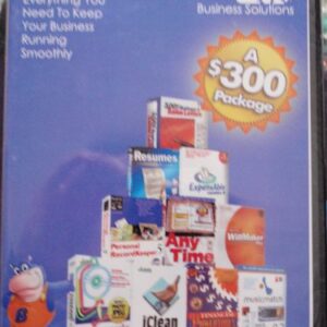 Business Solutions (Includes Set of 10 Software Packages for Windows XP/ME/98/95 - ExpensAble 6, 3001 Business & Sales Letters, Professional Resumes Quick & Easy, MusicMatch Jukebox 8.2, Quicken WillMaker Plus 2005, Stuffit Standard Edition, AnyTime Organ