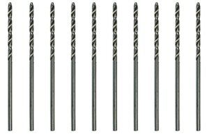 10 pack high speed steel twist drill #57, 0.043 inch diam y