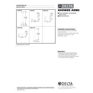 Delta Faucet U4999-RB Shower Arm and Flange, Venetian Bronze 9.00 x 2.88 x 9.00 inches