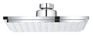 grohe 27705000 euphoria cube rain shower head, 2.5 gpm, starlight chrome