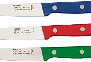 Norpro Colored Paring Knife Set, 3-Piece, Multicolored