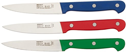 Norpro Colored Paring Knife Set, 3-Piece, Multicolored