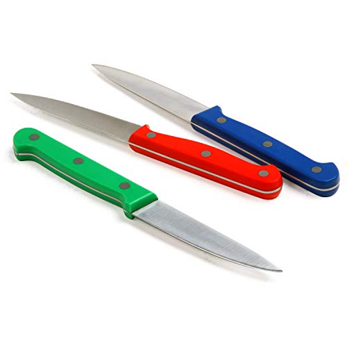 Norpro Colored Paring Knife Set, 3-Piece, Multicolored