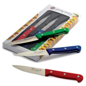 Norpro Colored Paring Knife Set, 3-Piece, Multicolored