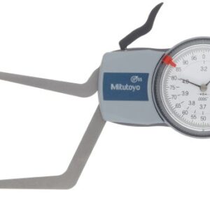 Mitutoyo 209-352 Caliper Gauge, Pointed Jaw, White Face, 0.4-1.2" Range, +/-0.0015" Accuracy, 0.0005" Resolution, Meets IP65 Specifications