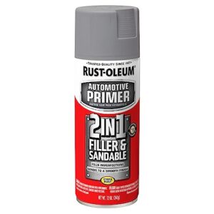 rust-oleum 260510 automotive 2-in-1 filler & sandable primer, 12 ounce (pack of 1), gray