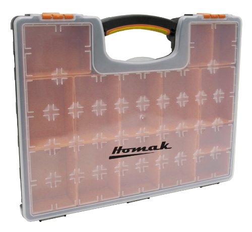 Homak Plastic Organizer with 22 Removable Bins, HA01122238