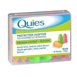 quies rubber foam ear plugs 6 pairs