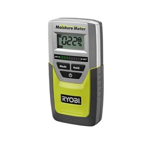 Ryobi E49MM01 Digital LED Pinless Moisture Meter for Softwood, Drywall, and Masonry (9 Volt Battery Included)