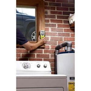 Ryobi E49MM01 Digital LED Pinless Moisture Meter for Softwood, Drywall, and Masonry (9 Volt Battery Included)