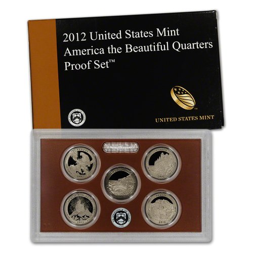 2012 S US Mint Quarters Proof Set OGP