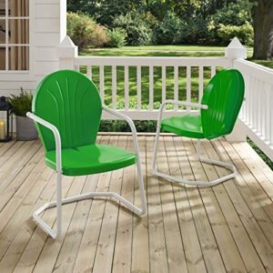 Crosley Furniture Griffith Metal Outdoor Chair - Grasshopper Green