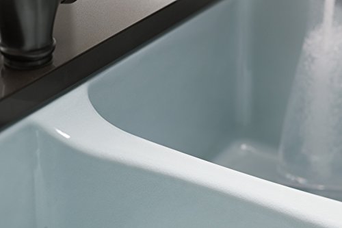 KOHLER K-5873-5U-0 Deerfield Kitchen Sink, 2.375, White