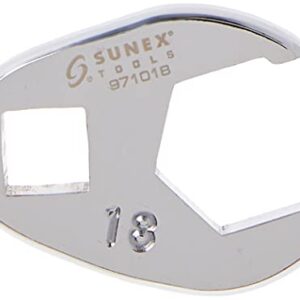 Sunex 971018 3/8-Inch Drive 18-mm Flare Nut Crowfoot Wrench