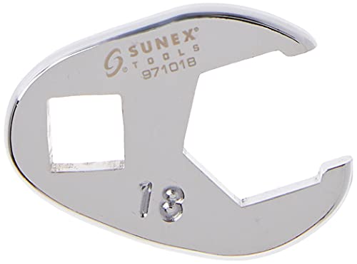 Sunex 971018 3/8-Inch Drive 18-mm Flare Nut Crowfoot Wrench