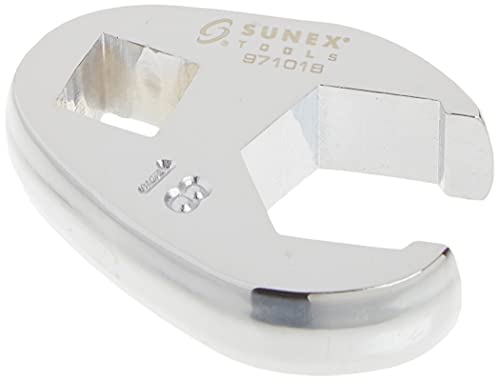 Sunex 971018 3/8-Inch Drive 18-mm Flare Nut Crowfoot Wrench