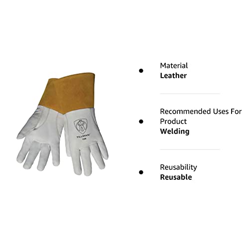 Tillman unisex adult Tig Welding Gloves R3SC34122981, White, X-Large Pack of 1 US