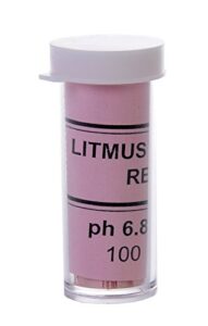 red litmus ph test paper base indicator 100 strips ph 6.8 - 8.1