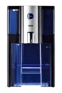 alcapure reverse osmosis countertop water filter by rkin with patented high capacity 4 stage technology: purified alkaline water with superior taste. no installation or assembly required. space black