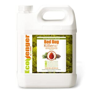 ecovenger by ecoraider plant extract based bed bug killer 1 gallon, child & pet safe, fast kill 100% + kills eggs and the resistant, extended residual protection, plant extract based & non-toxic