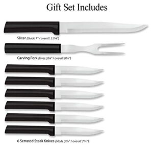 Rada Cutlery Meat Lover’s 8-Piece Steak Knife Gift Set – Stainless Steel Blades and Steel Resin Handles