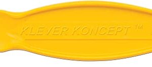 Klever Koncept KCJ-2Y Safety Knife, Yellow, Pack of 10