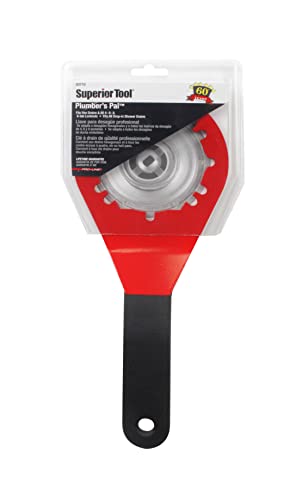 Superior Tools Universal Professional Sink Drain Wrench, Red, 3710