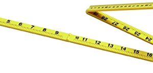 LEARNING ADVANTAGE Folding Meter Stick - Measure in Inches, Centimeters, Milimeters and Meters - Foldable Ruler for Metric and Imperial Measurement Systems