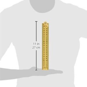 LEARNING ADVANTAGE Folding Meter Stick - Measure in Inches, Centimeters, Milimeters and Meters - Foldable Ruler for Metric and Imperial Measurement Systems