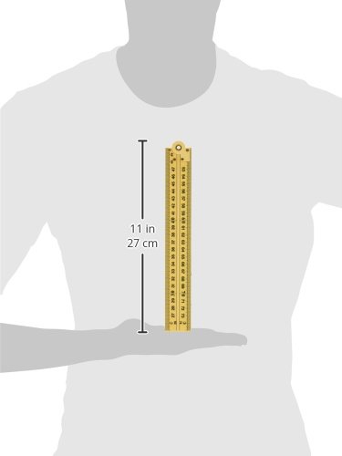 LEARNING ADVANTAGE Folding Meter Stick - Measure in Inches, Centimeters, Milimeters and Meters - Foldable Ruler for Metric and Imperial Measurement Systems