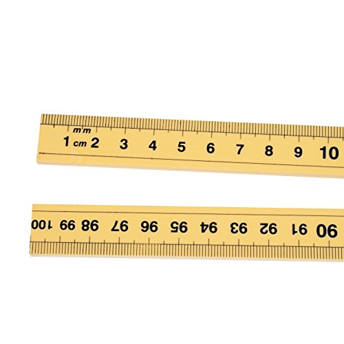 LEARNING ADVANTAGE Folding Meter Stick - Measure in Inches, Centimeters, Milimeters and Meters - Foldable Ruler for Metric and Imperial Measurement Systems