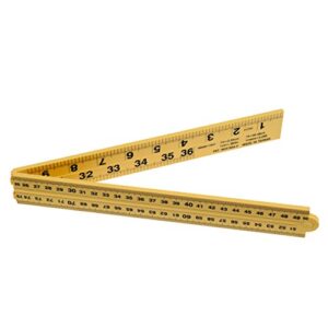 LEARNING ADVANTAGE Folding Meter Stick - Measure in Inches, Centimeters, Milimeters and Meters - Foldable Ruler for Metric and Imperial Measurement Systems