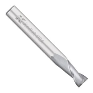 kodiak cutting tools kodiak136145 usa made solid carbide end mill, long, 2 flute, 3/16" shank, 3/4" length of cut, 2-1/2" overall length, 3/16" diameter