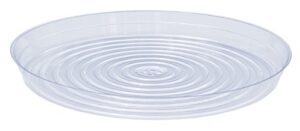 cwp cw-1700n vinyl plant saucer, 17-inch diameter, clear