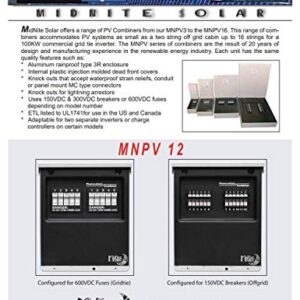 Midnite Solar Mnpv12 Photovoltaic Combiner Box - 12 Breakers