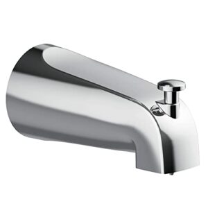 design house 522912 slip-on pull-up wall mount tub diverter spout, polished chrome