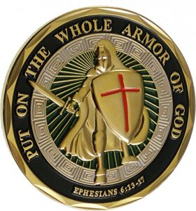 eagle crest new armor of god challenge coin