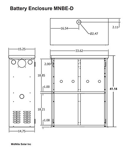 MidNite Solar MNBE-D Battery Enclosure