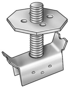 grating fasteners, ssgm 1/2 x3, grating clip, mount, 1-2 bar h, pk20