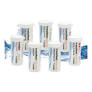 lamotte 2994 insta-test iron and copper multi-factor test strip kit, 0-5ppm iron range, 0-3ppm copper range, 25 count tubes