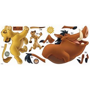 RoomMates RMK1922GM The Lion King Peel and Stick Giant Wall Decals